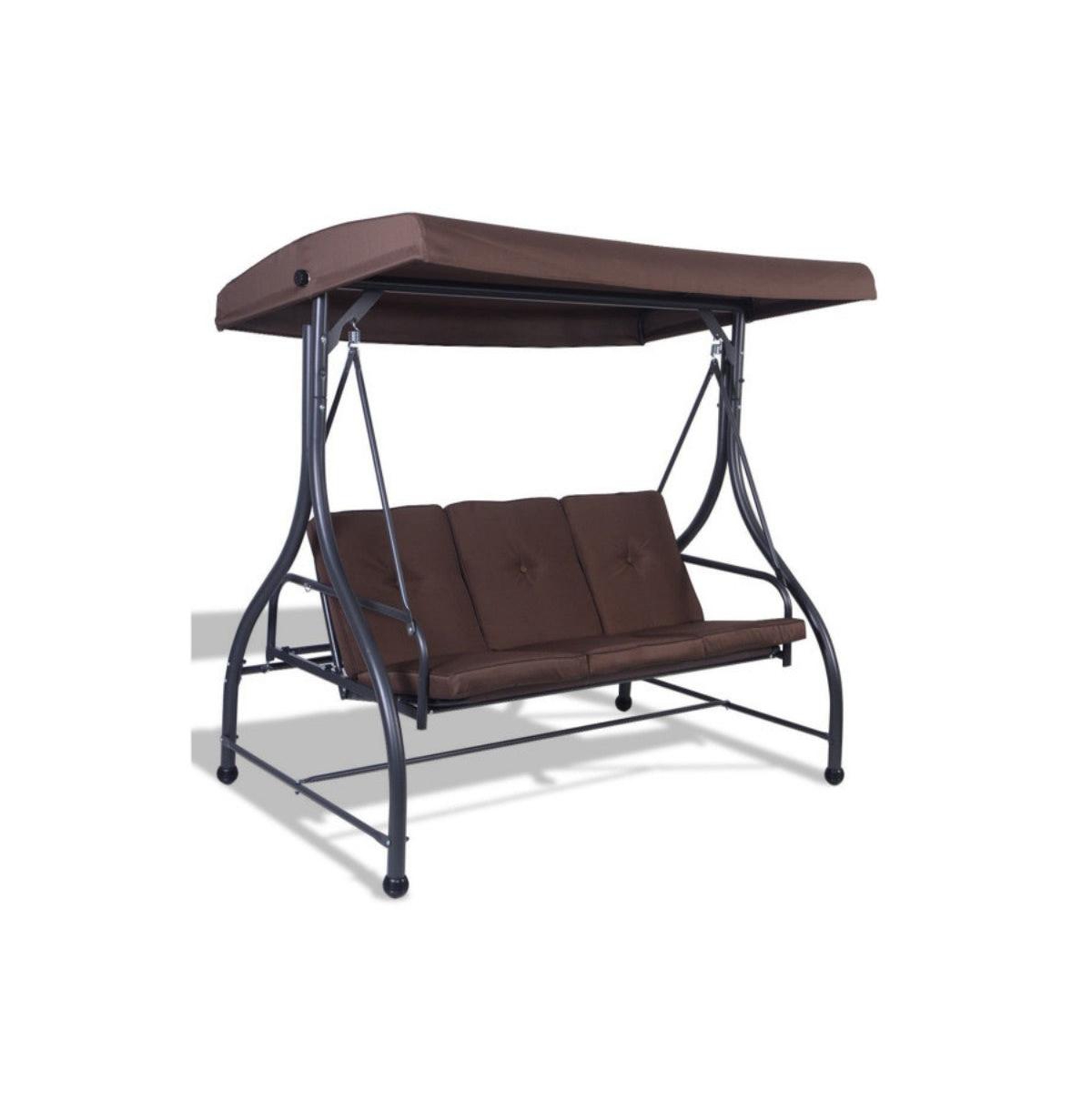 Click here for 3 Seats Outdoor Porch Swing Hammock with Adjustabl... prices