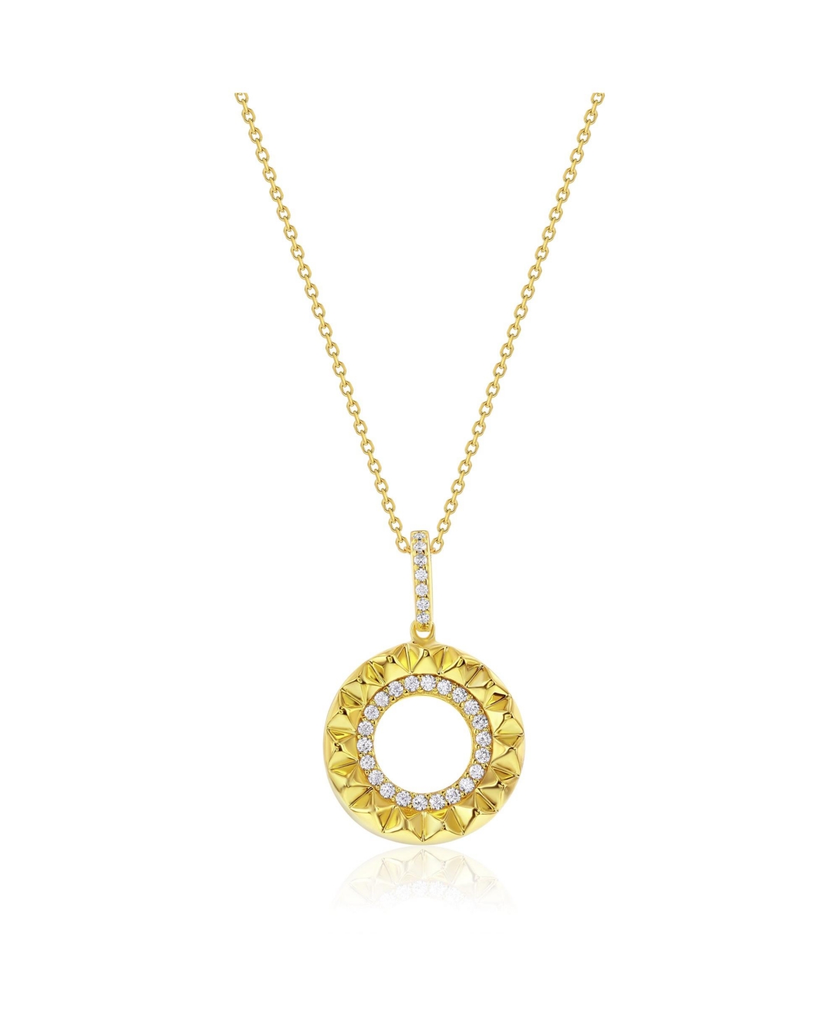 Click here for Suzy Levian Sterling Silver Cubic Zirconia Circle... prices