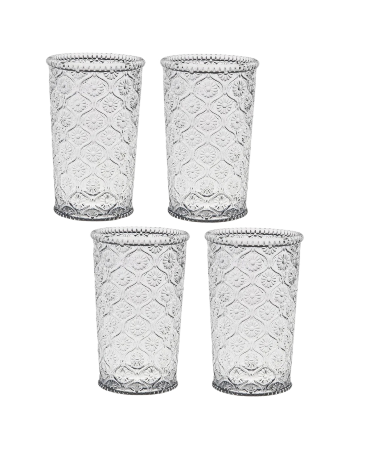 Click here for Qualia Glass Cameo Highball Glasses  Set of 4 - Cl... prices