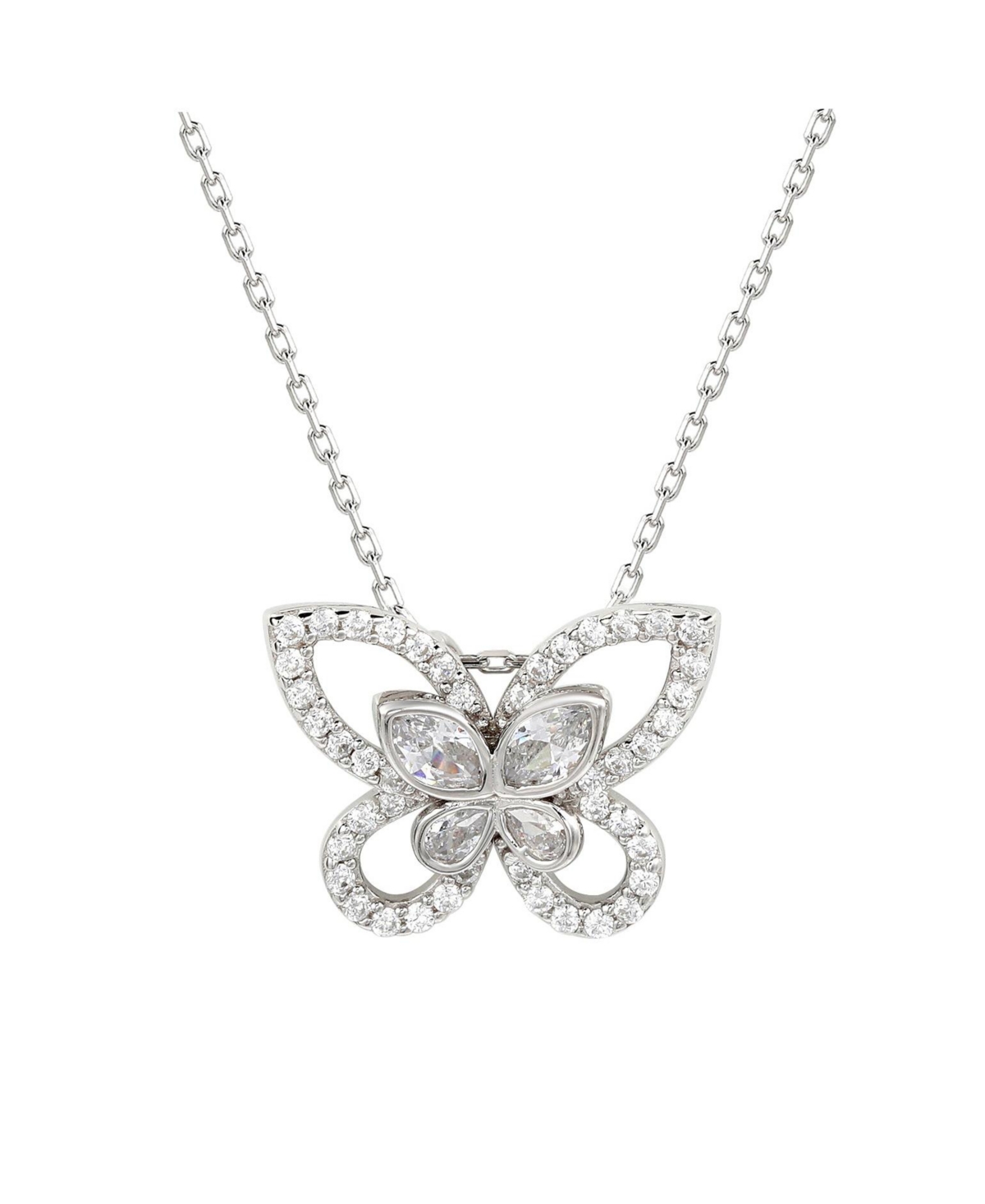 Click here for Suzy Levian Sterling Silver Cubic Zirconia Butterf... prices
