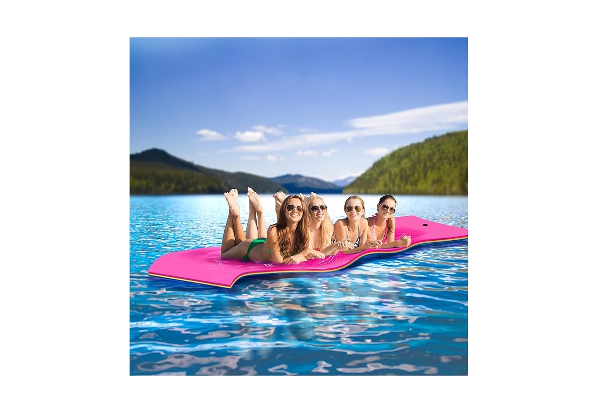 Click here for Hallolure Rose Pink Water Floating Mat Foam Pad  1... prices