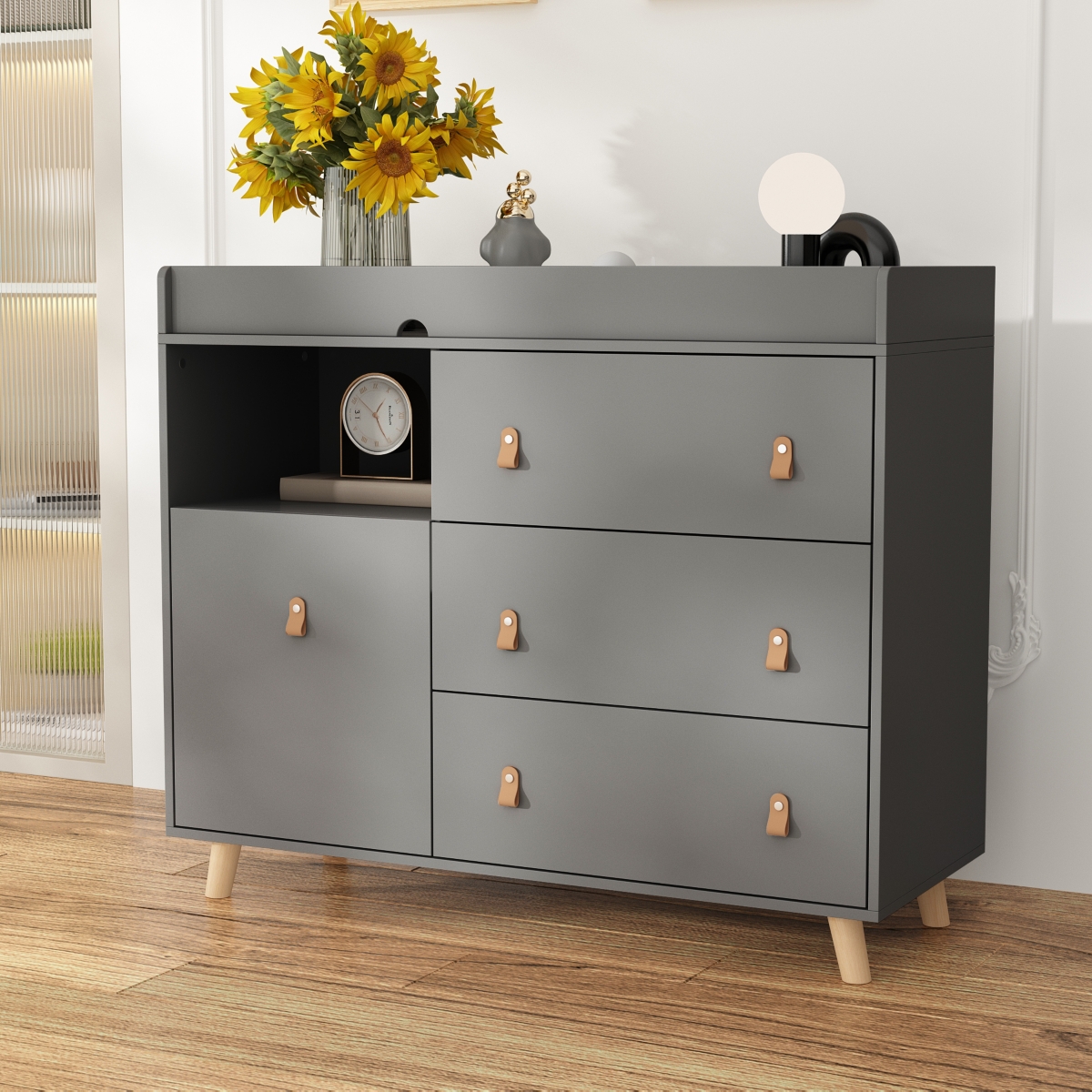 Click here for Diaper table with three drawers  baby changing sta... prices
