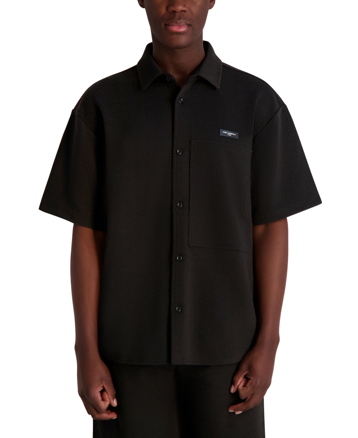 Click here for Karl Lagerfeld Paris Mens Criss-Cross Logo Shirt -... prices