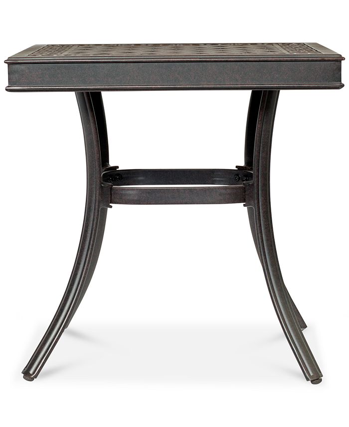Agio Park Gate Cast Aluminum 22" Outdoor End Table, Created for Macy's ...