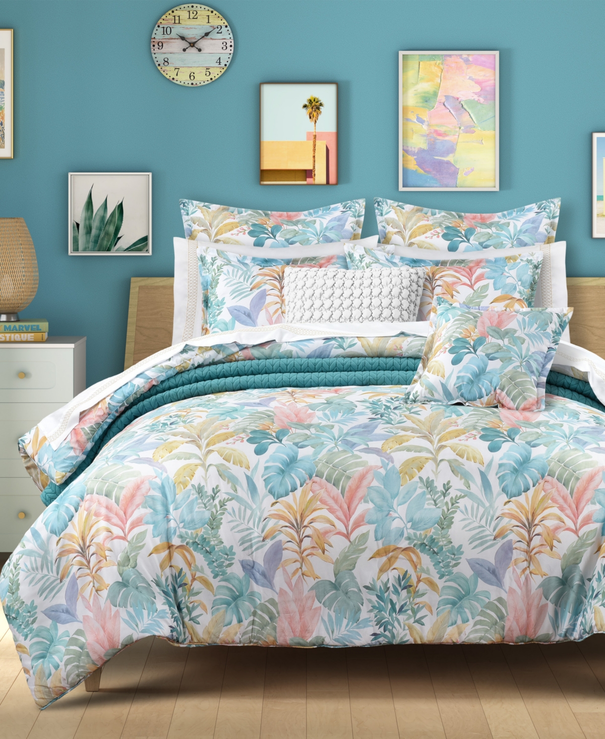 Click here for J by J Queen Bold Bahama 3-Pc. Comforter Set  King... prices
