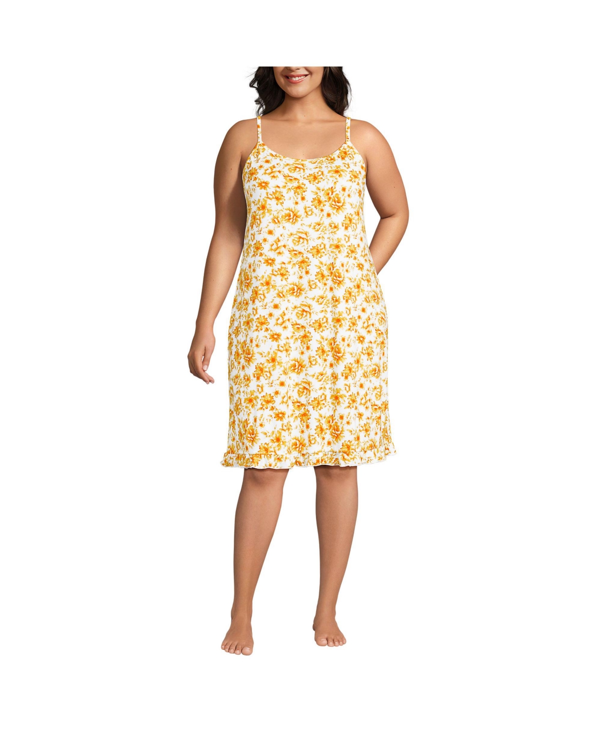 Click here for Lands End Plus Size Cooling Knee Length Slip Night... prices