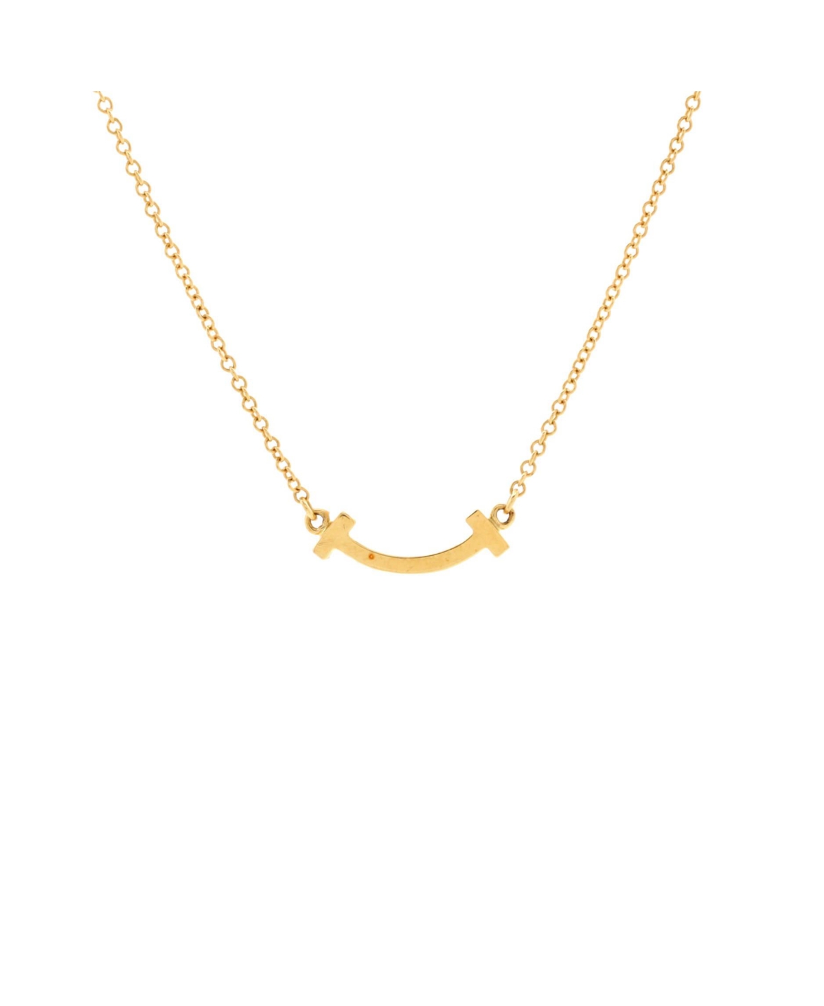 Click here for Pre-Owned Tiffany & Co. Mini T Smile Pendant Neckl... prices