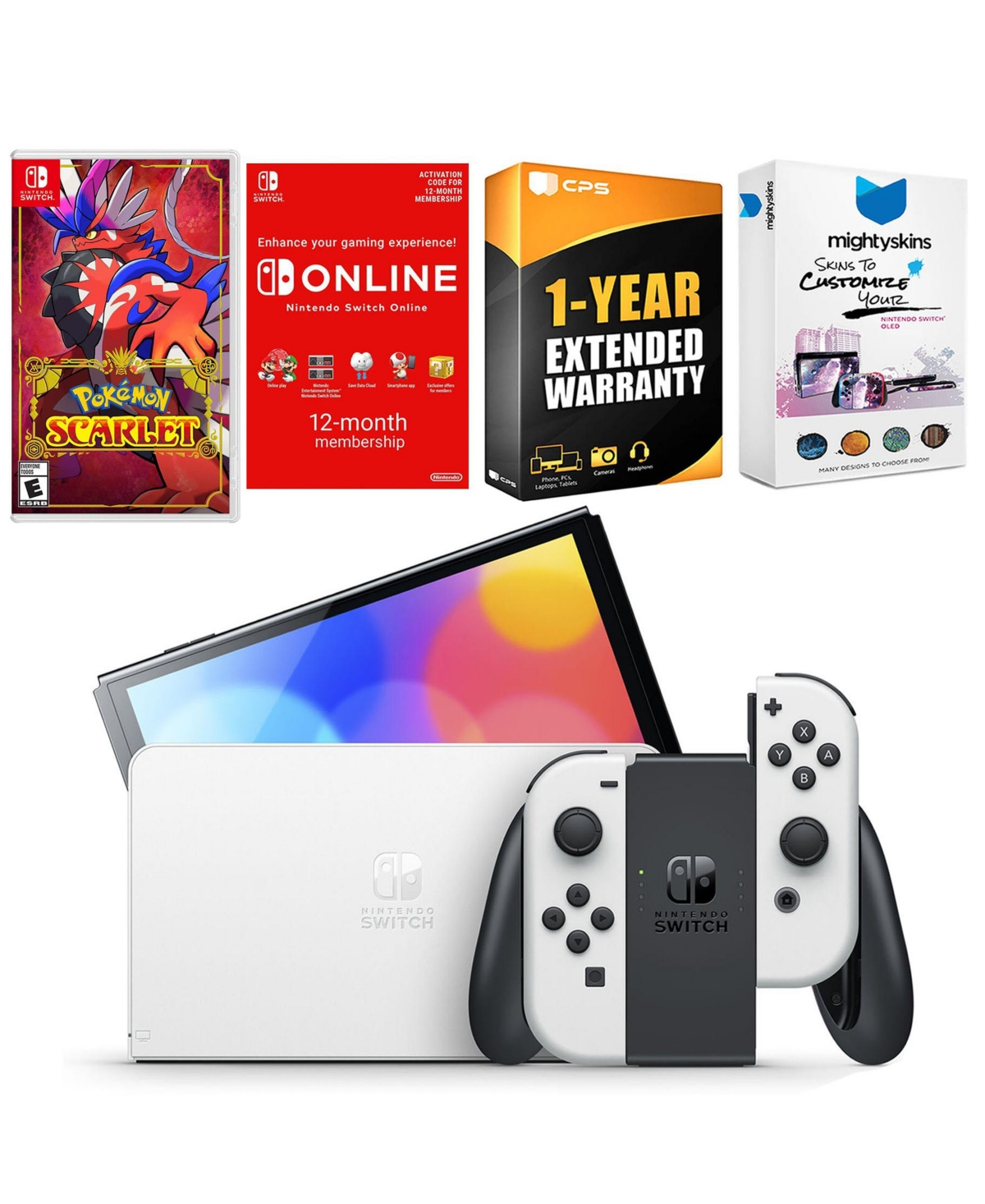 Click here for Nintendo Switch White Oled Console with Pokemon Sc... prices