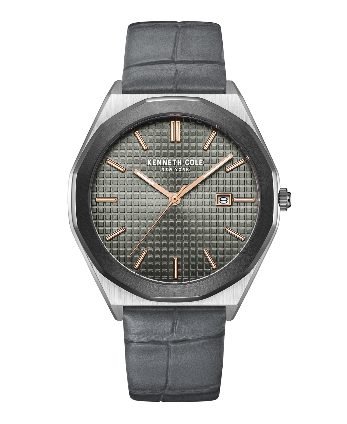 Click here for Kenneth Cole New York Mens Classic Gray Genuine Le... prices