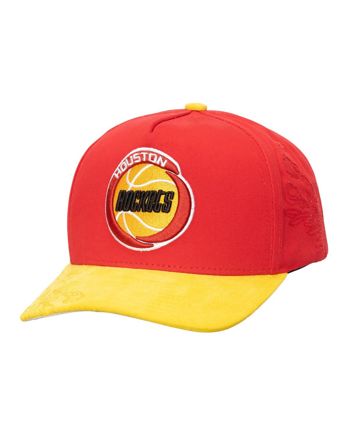 Click here for Mitchell & Ness Mens Red/Yellow Houston Rockets Ma... prices