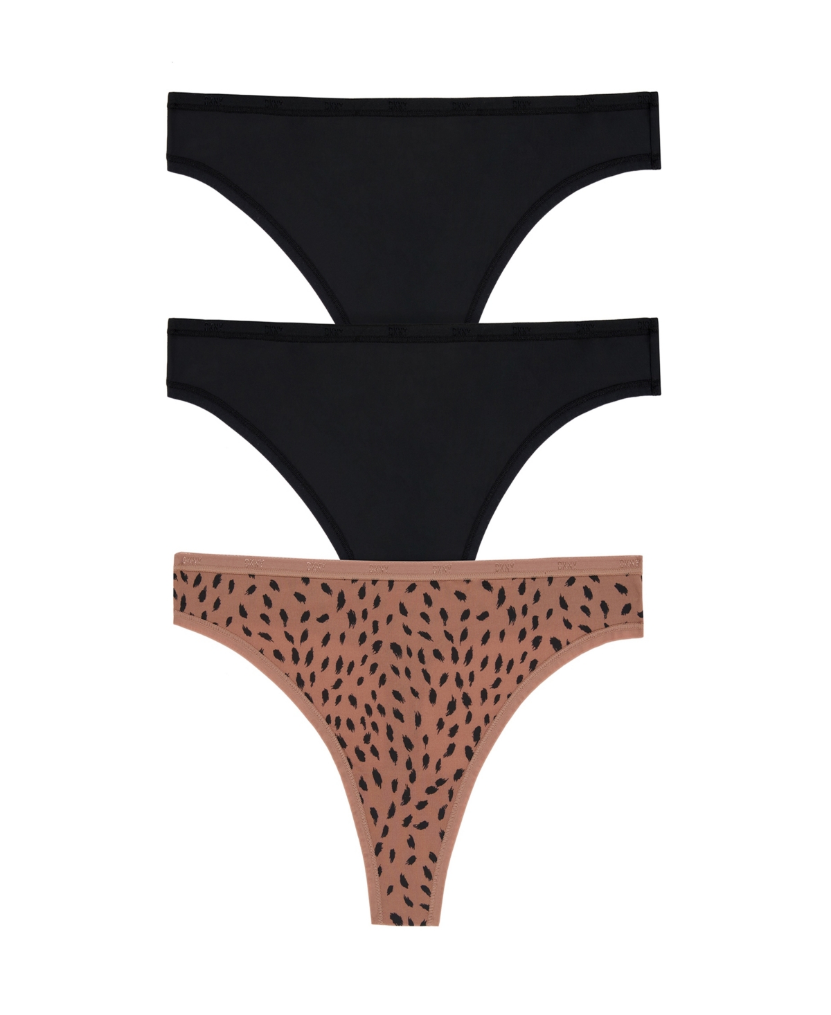 Click here for Dkny Womens Micro Thong Underwear 3 Pack - BlackAn... prices