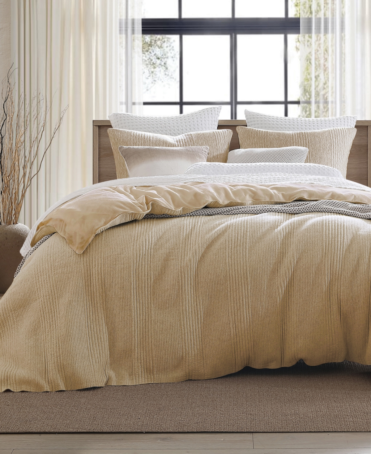 Click here for Dkny Pure Ribbed Jersey 3-Pc. Comforter Set  Full/... prices