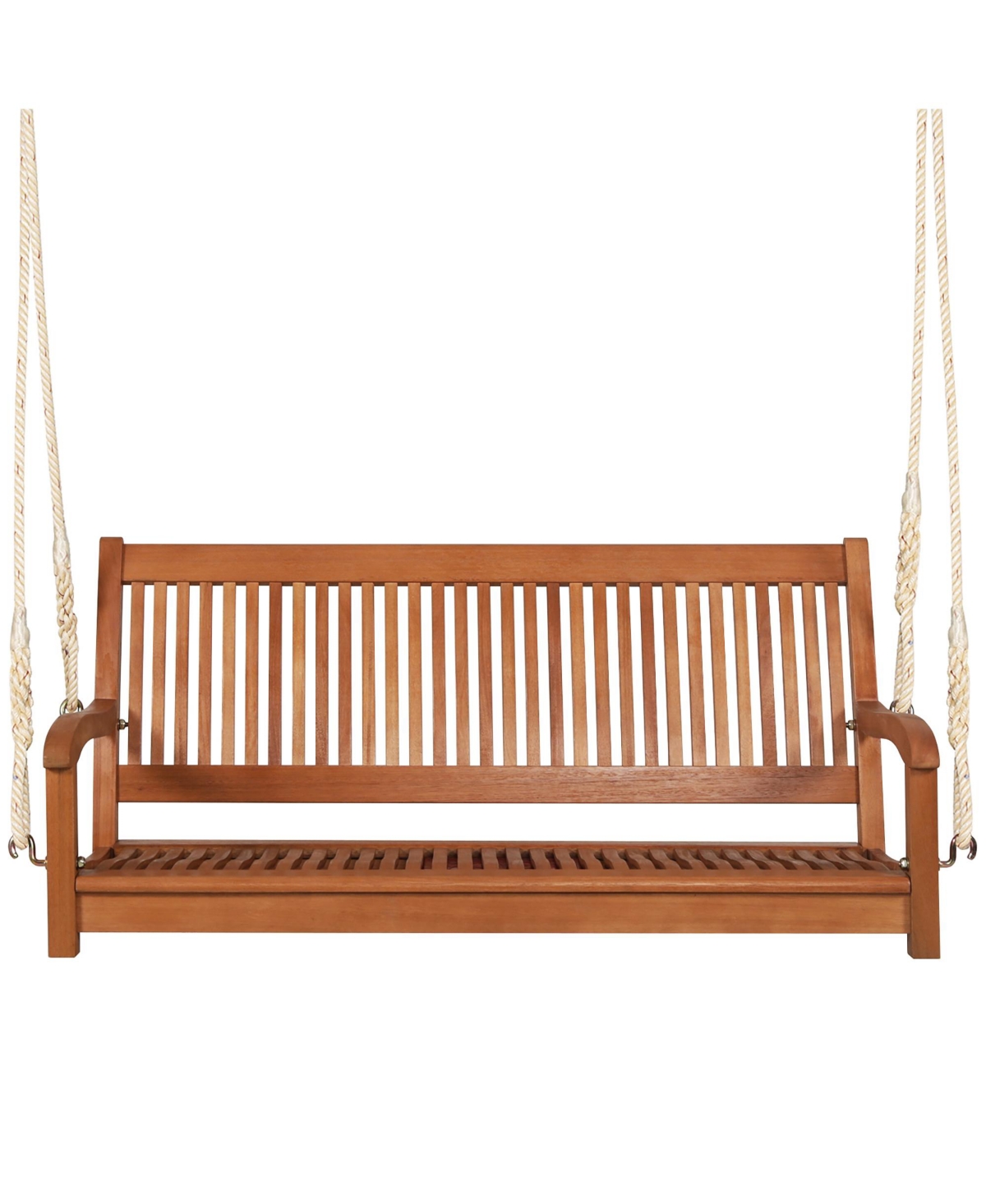 Click here for Gymax 2-Seat Patio Hanging Wooden Porch Swing Benc... prices