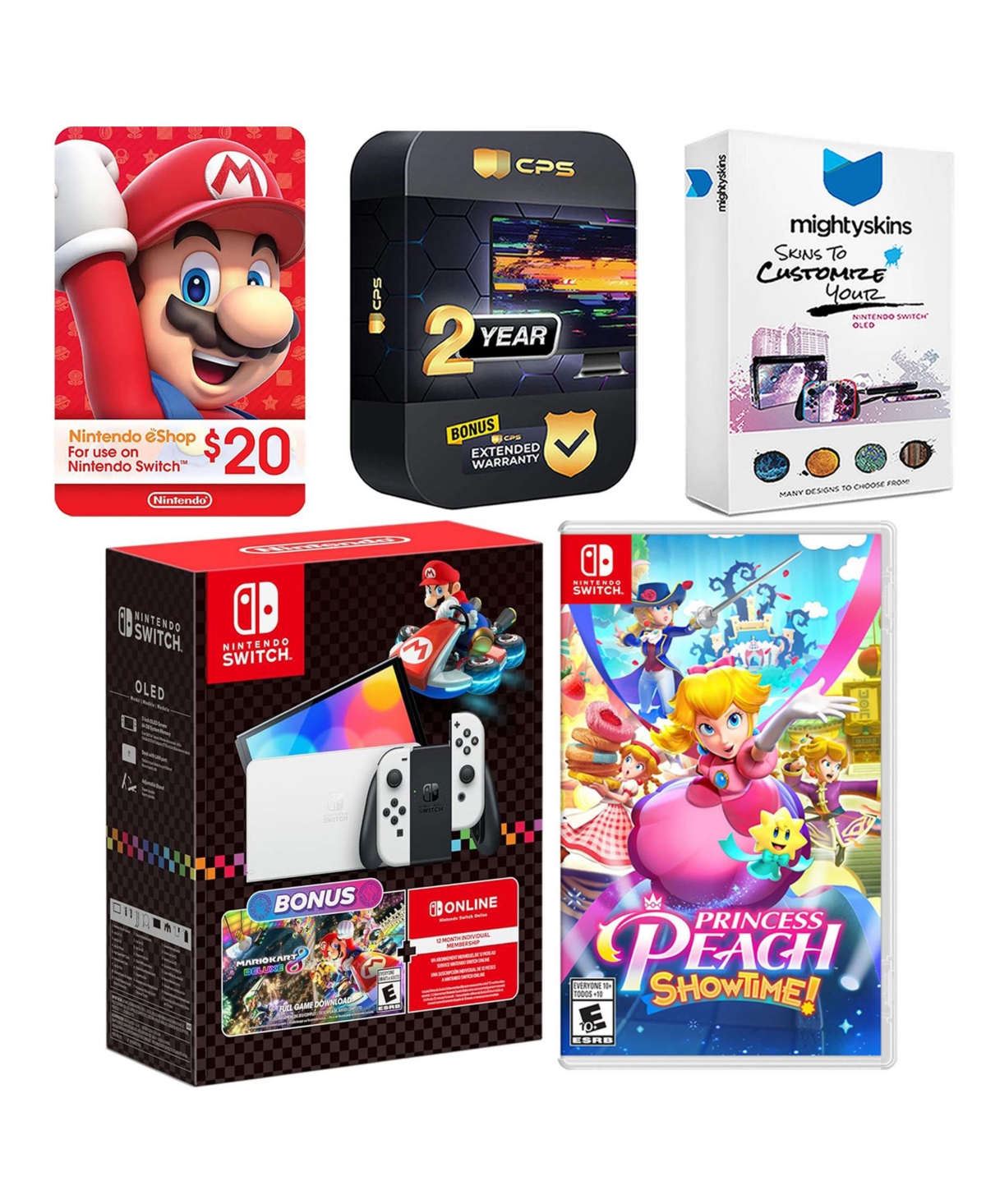 Click here for Nintendo Switch Oled Console Mario Kart 8 Bundle w... prices
