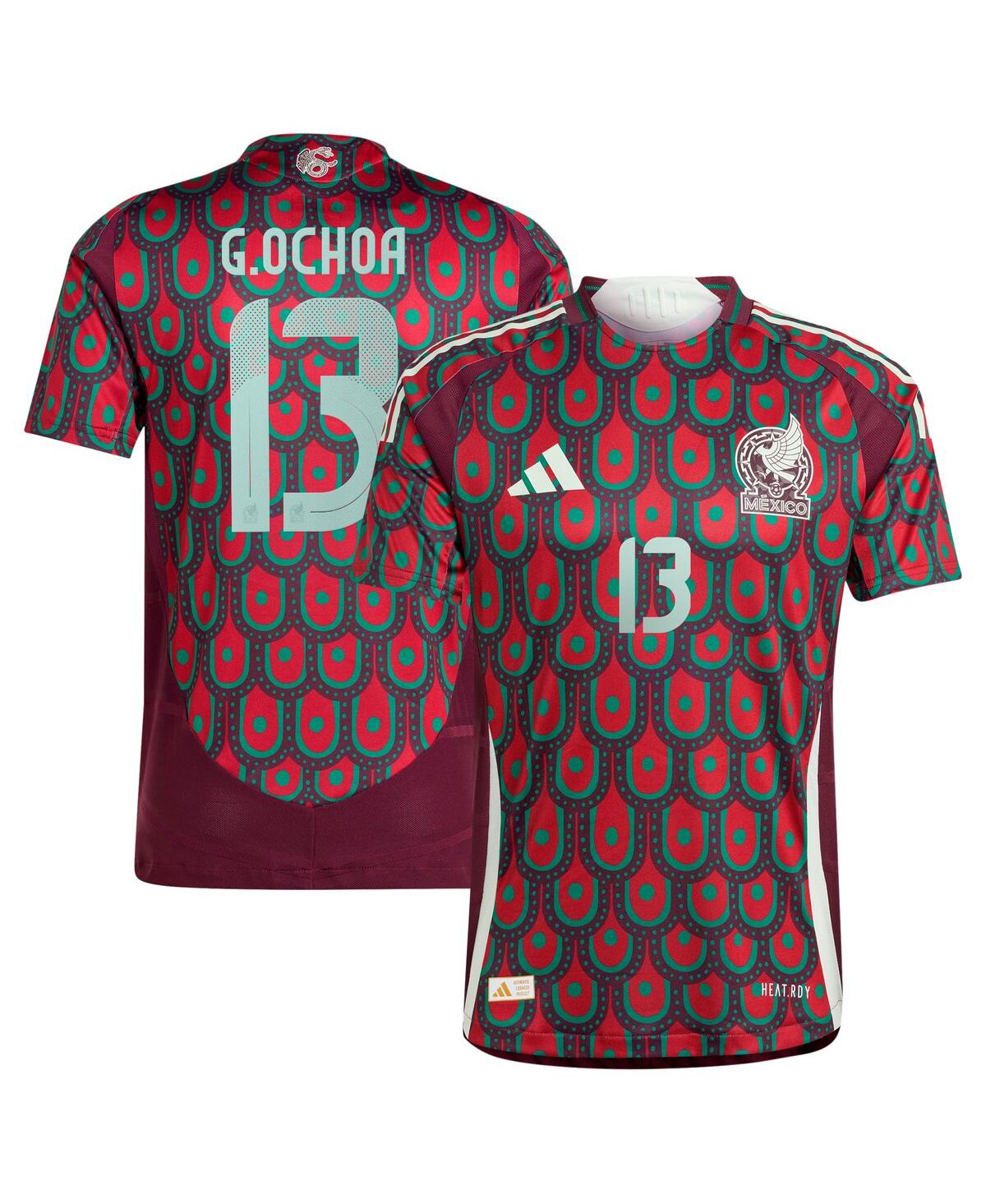 Click here for Adidas Mens Guillermo Ochoa Burgundy Mexico Nation... prices