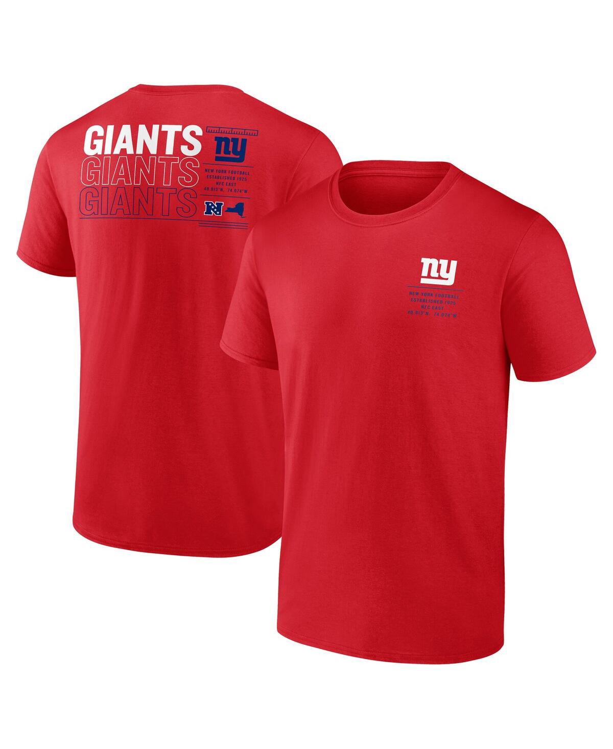 Click here for Fanatics Mens Red New York Giants Repeat Stats T-S... prices