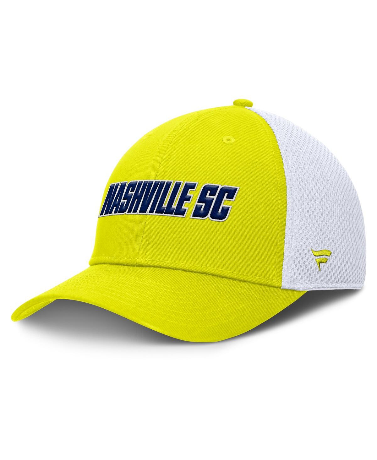 Click here for Fanatics Mens Yellow Nashville Sc Rocket Flex Hat... prices