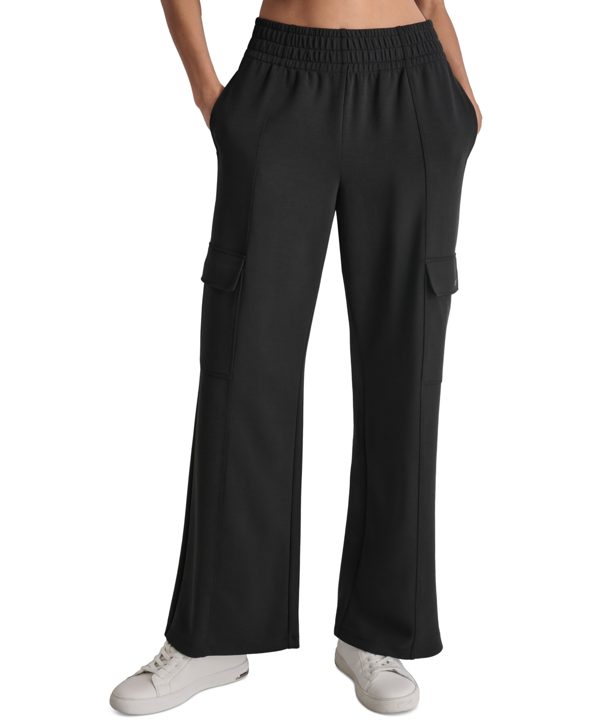 Click here for Dkny Sport Womens Highline Scuba Cargo Pants - Bla... prices