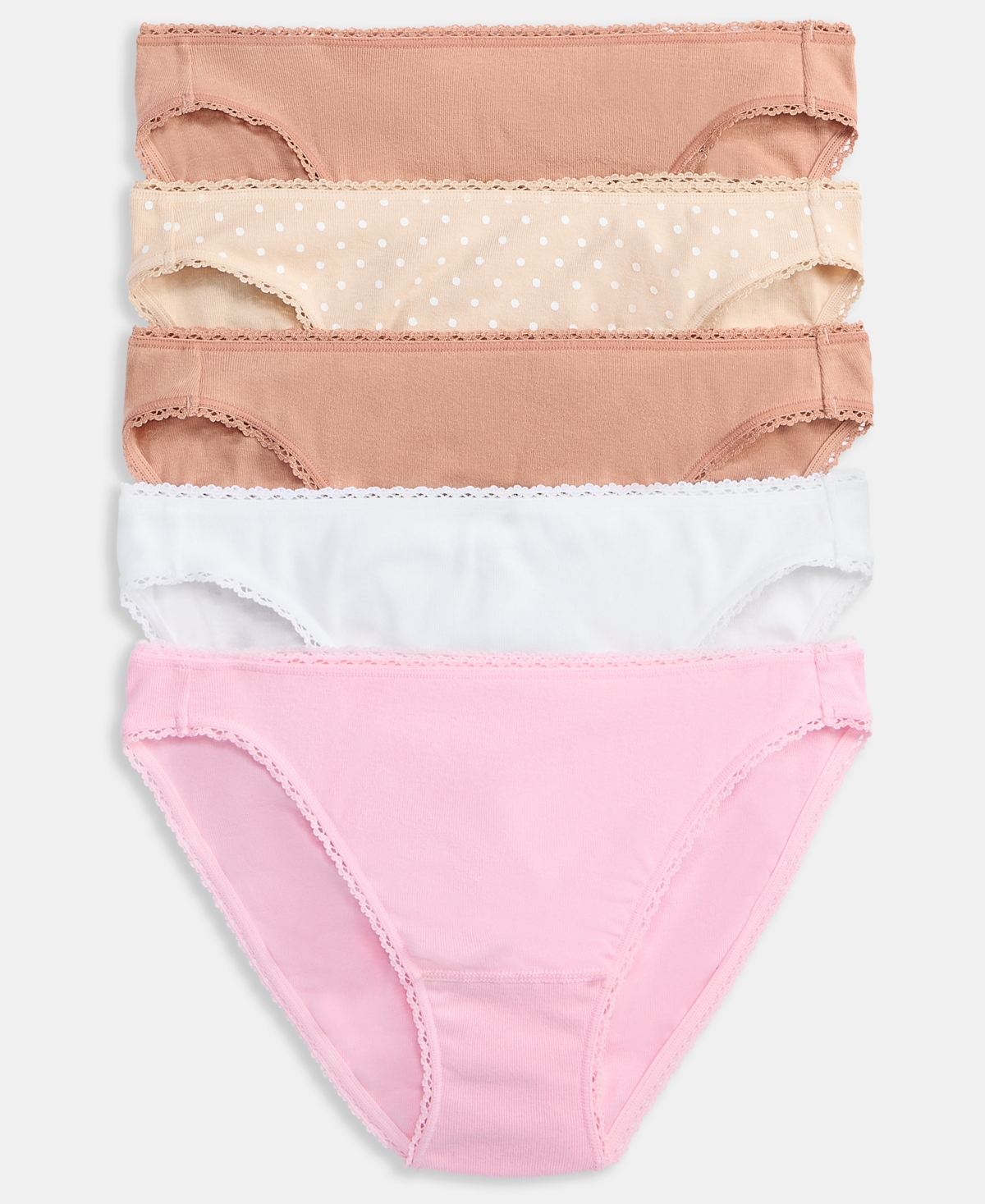 Click here for Charter Club Womens 5-Pc. Cotton Ribbed Bikini Und... prices