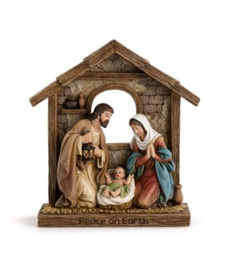Napco 9.25" Holy Family "Peace on Earth" Nativity - Macy's