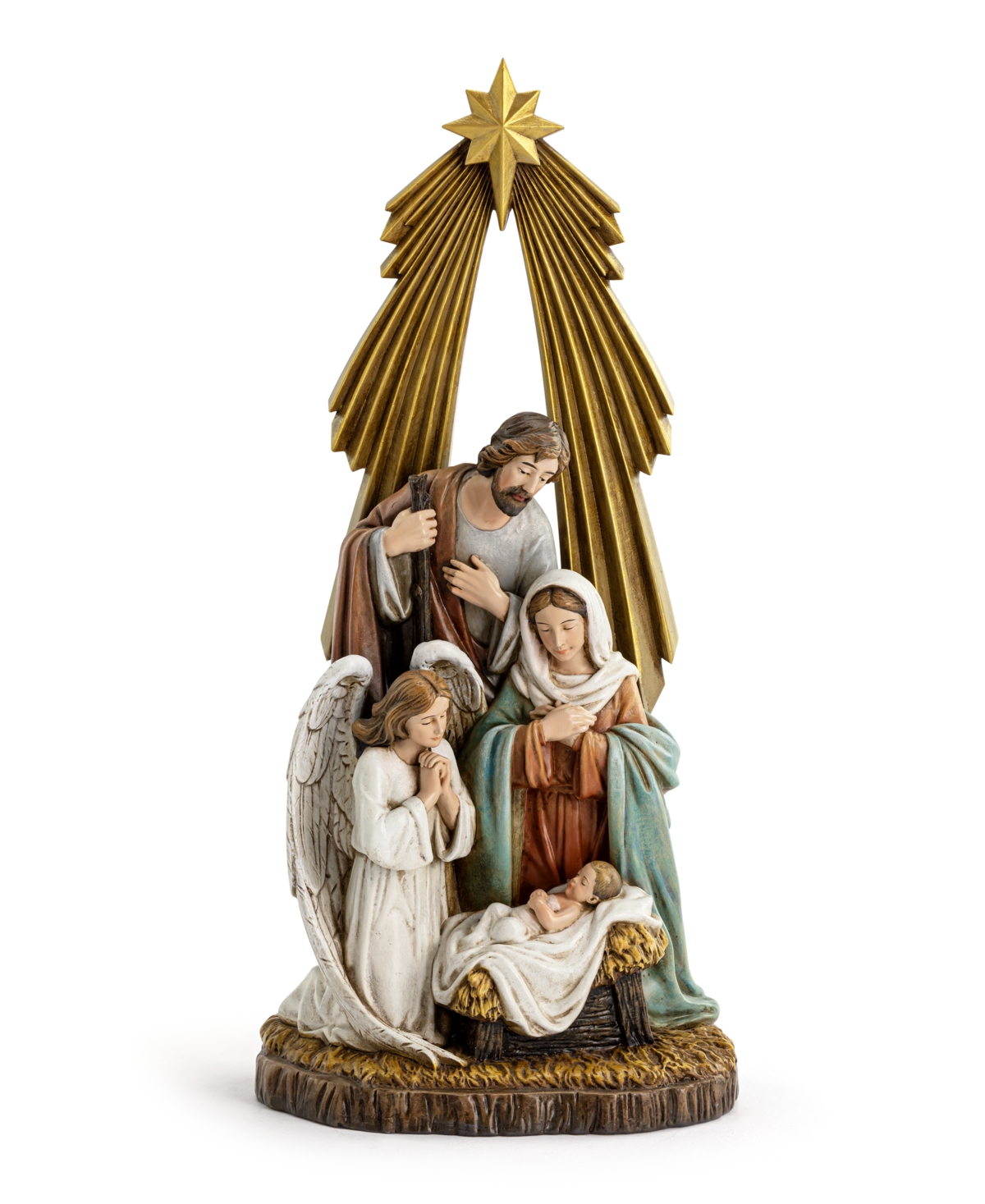 Click here for Napco 12 Guardian Angel with Holy Family - White... prices