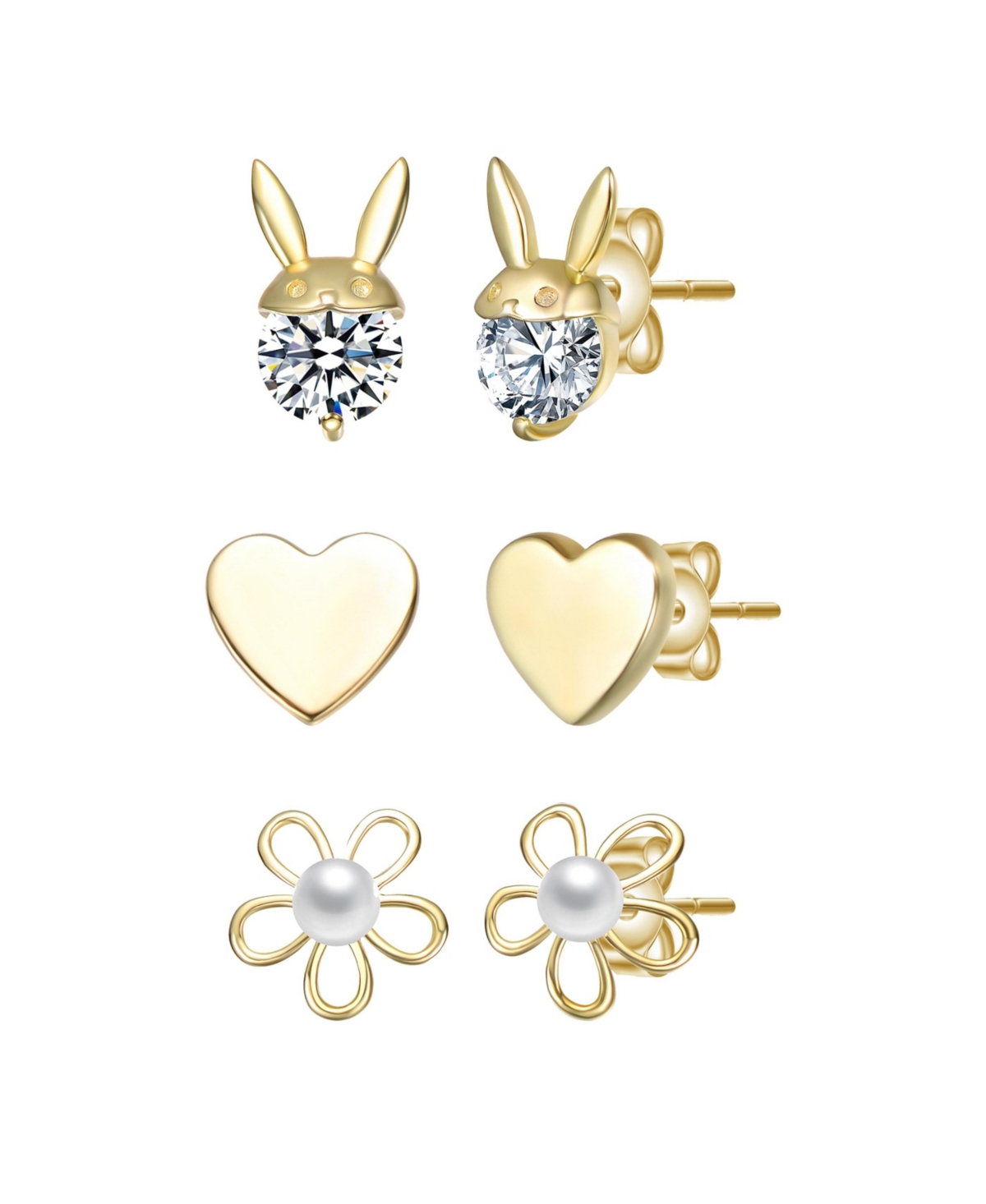 Click here for 14K Gold Plated with Clear Cubic Zirconia & Mother... prices