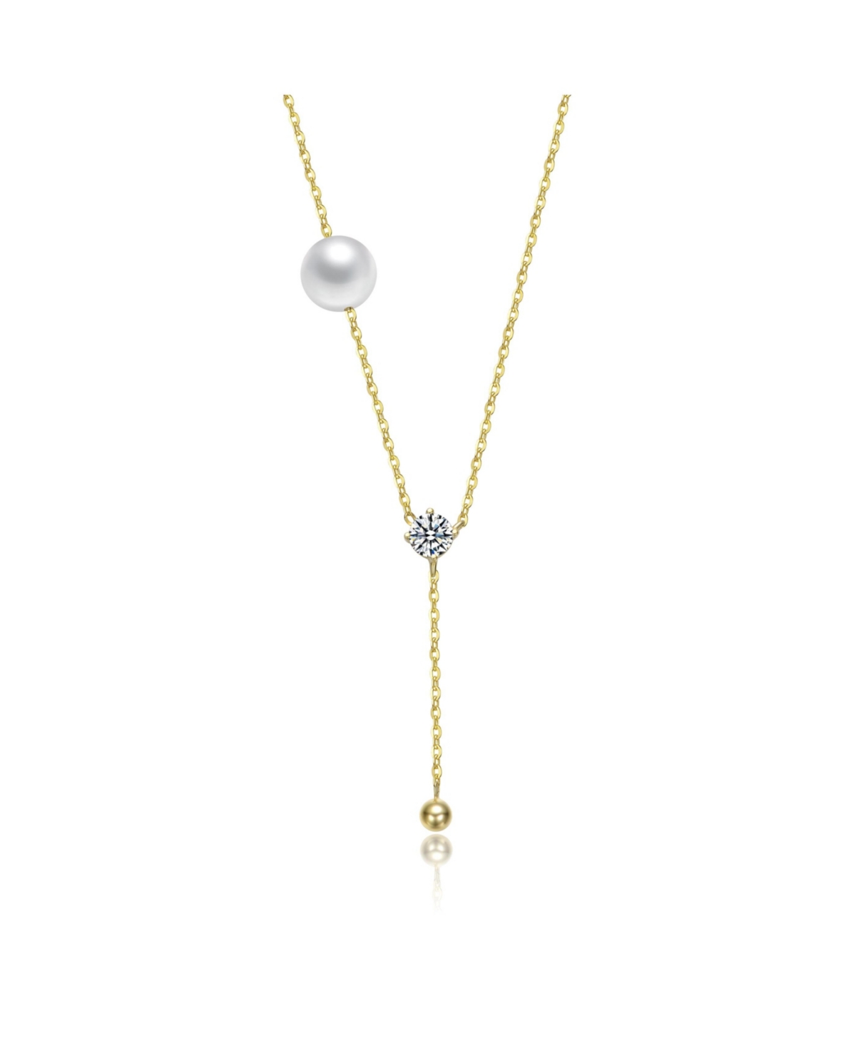 Click here for 14K Gold Plated with Clear Cubic Zirconia & White... prices