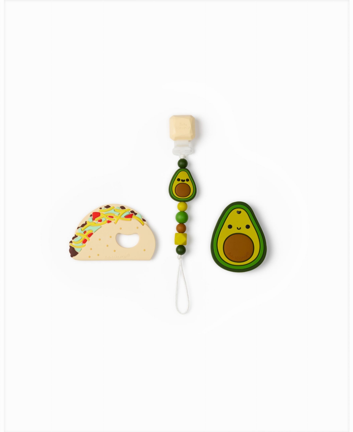 Click here for Loulou Lollipop Baby Avocado and Taco Design Sooth... prices