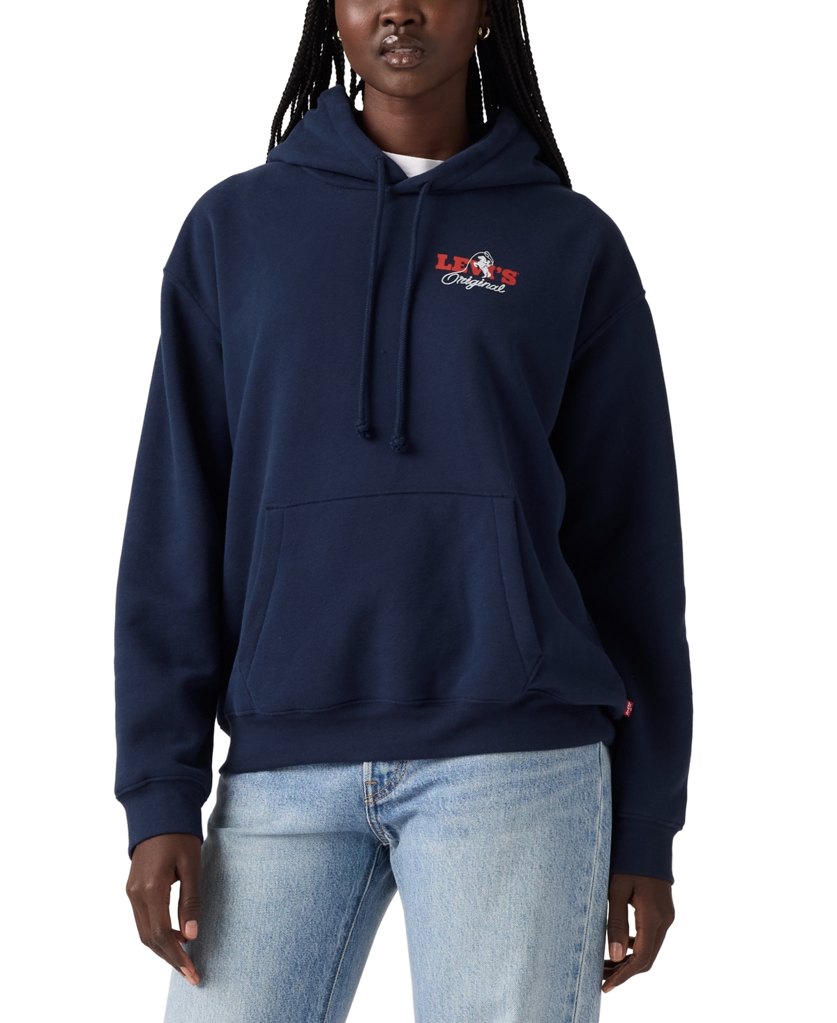 Click here for Levis Womens Graphic Everyday Hoodie - Navy Blazer prices