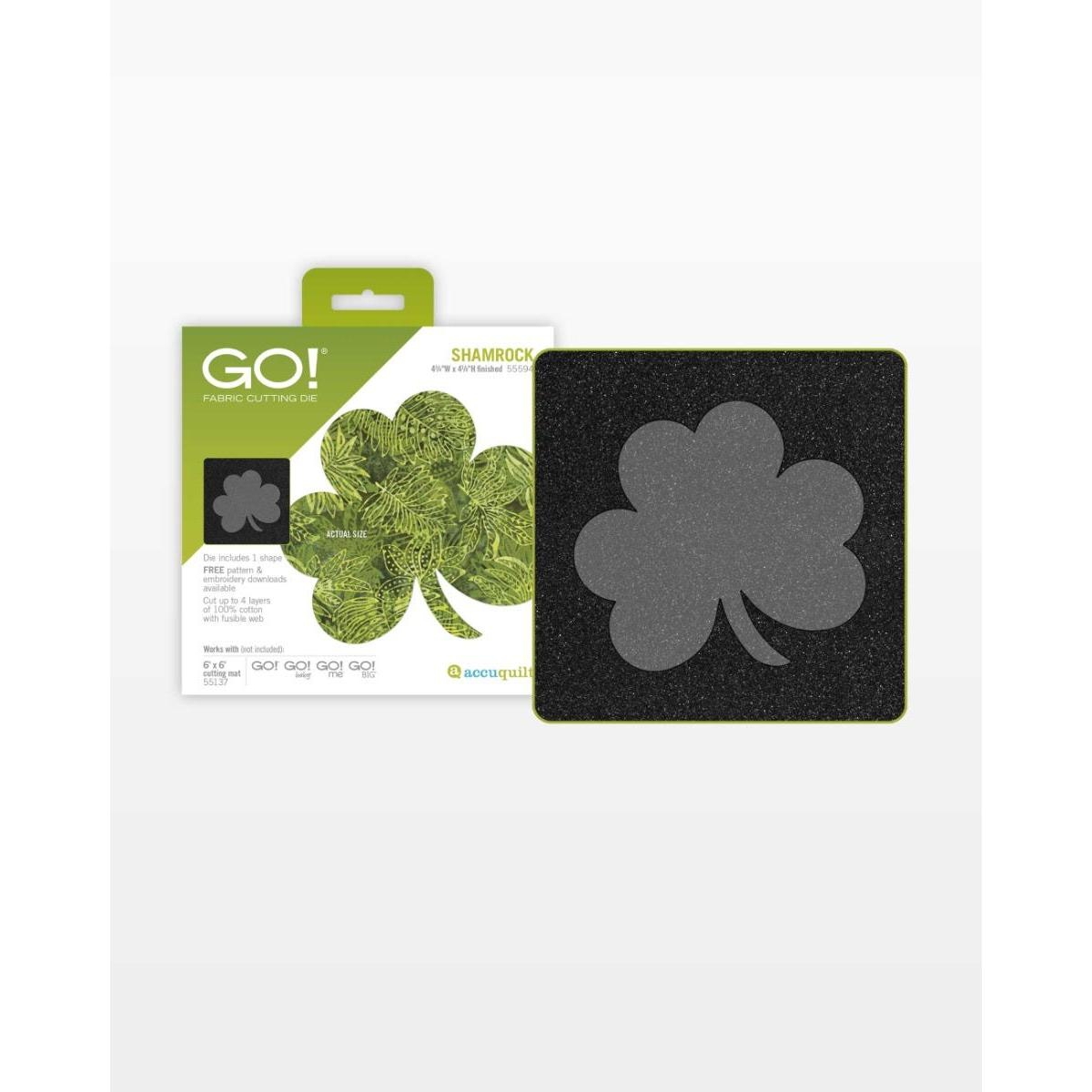 Click here for Accuquilt Go! Shamrock Die prices