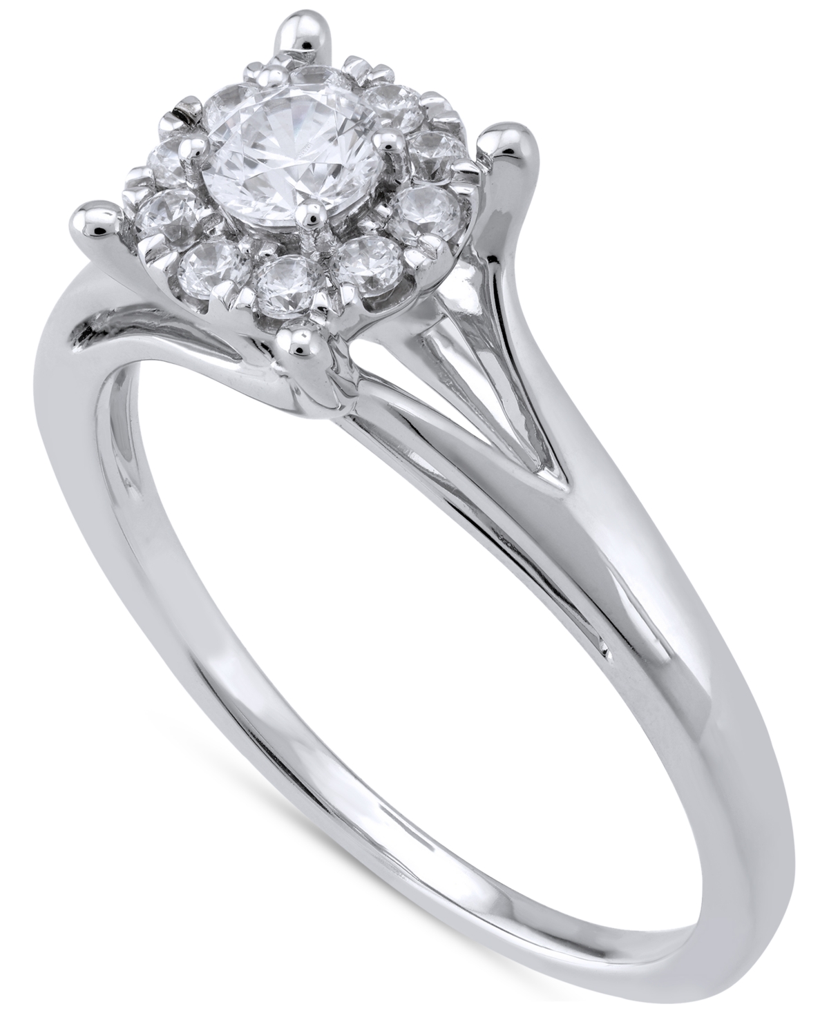 Click here for Diamond Halo Engagement Ring (1/3 ct. t.w.) in 14k... prices