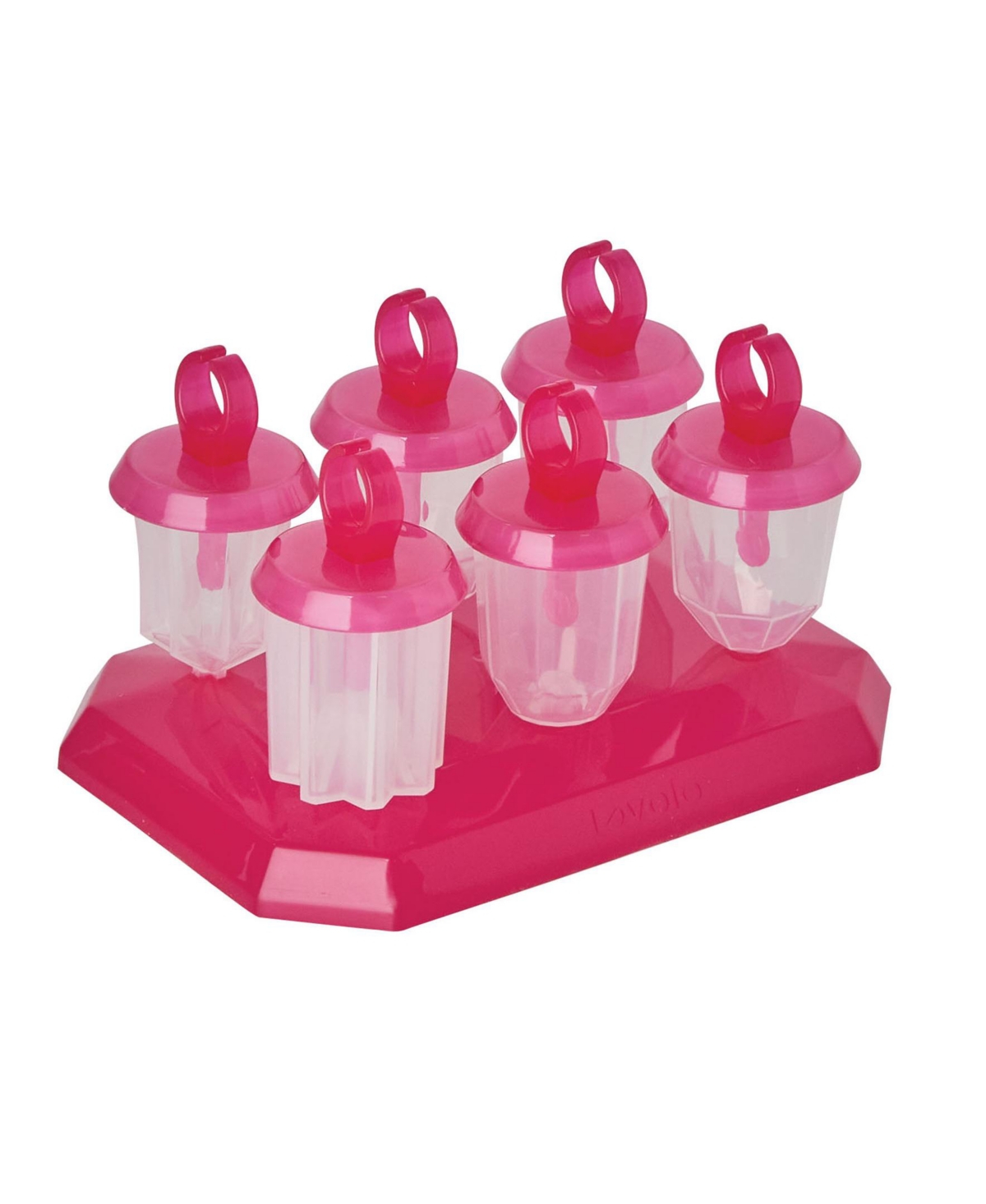 Click here for Tovolo Jewel Pop Mold Set Of 6 - Fuchsia prices