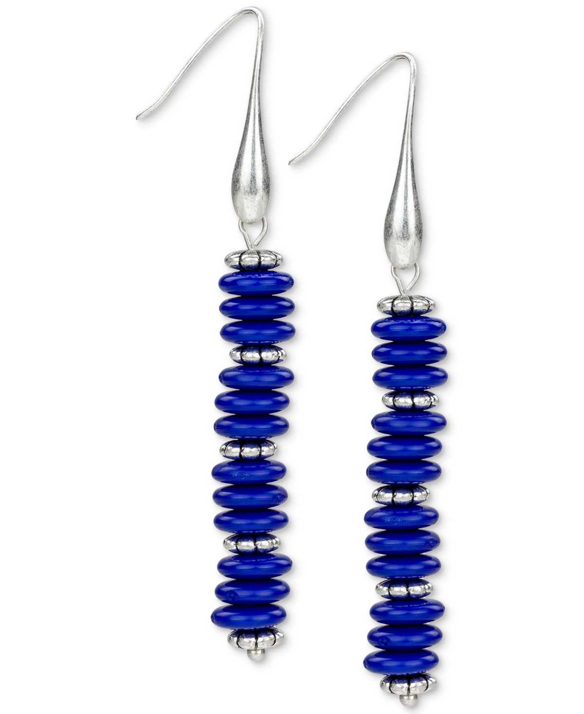 Click here for Patricia Nash Blue Ceramic Bead Stem Earrings - Si... prices