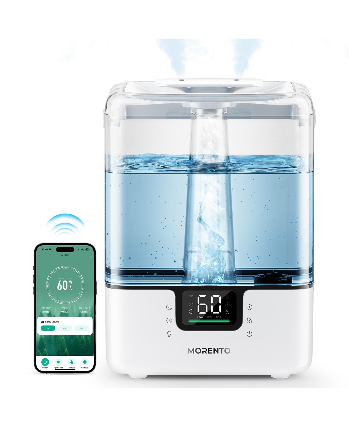 Click here for Chivalz Morento Smart Humidifier for Bedroom Large... prices