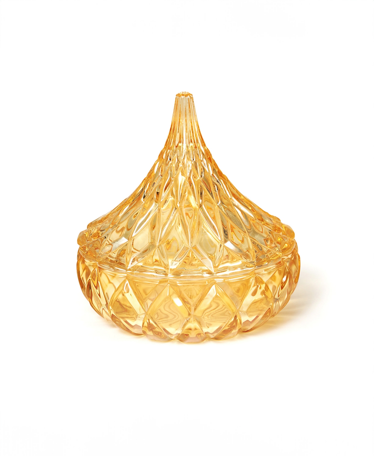 Click here for Godinger Candy Dish  Amber Hersheys Kiss - Amber prices