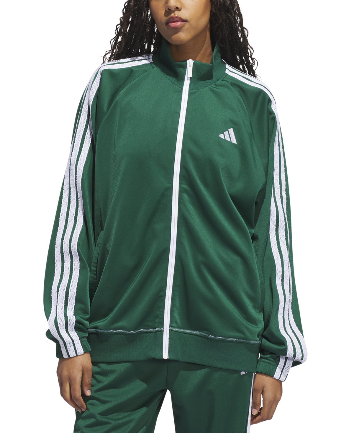 Click here for adidas Womens Zip-Front Long-Sleeve Logo Track Jac... prices