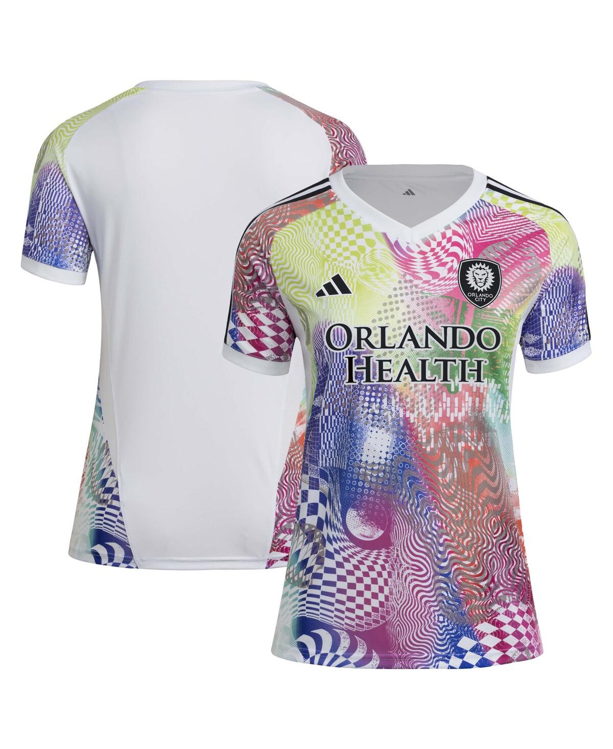 Click here for Adidas Womens White Orlando City Sc 2025 Pride Pre... prices