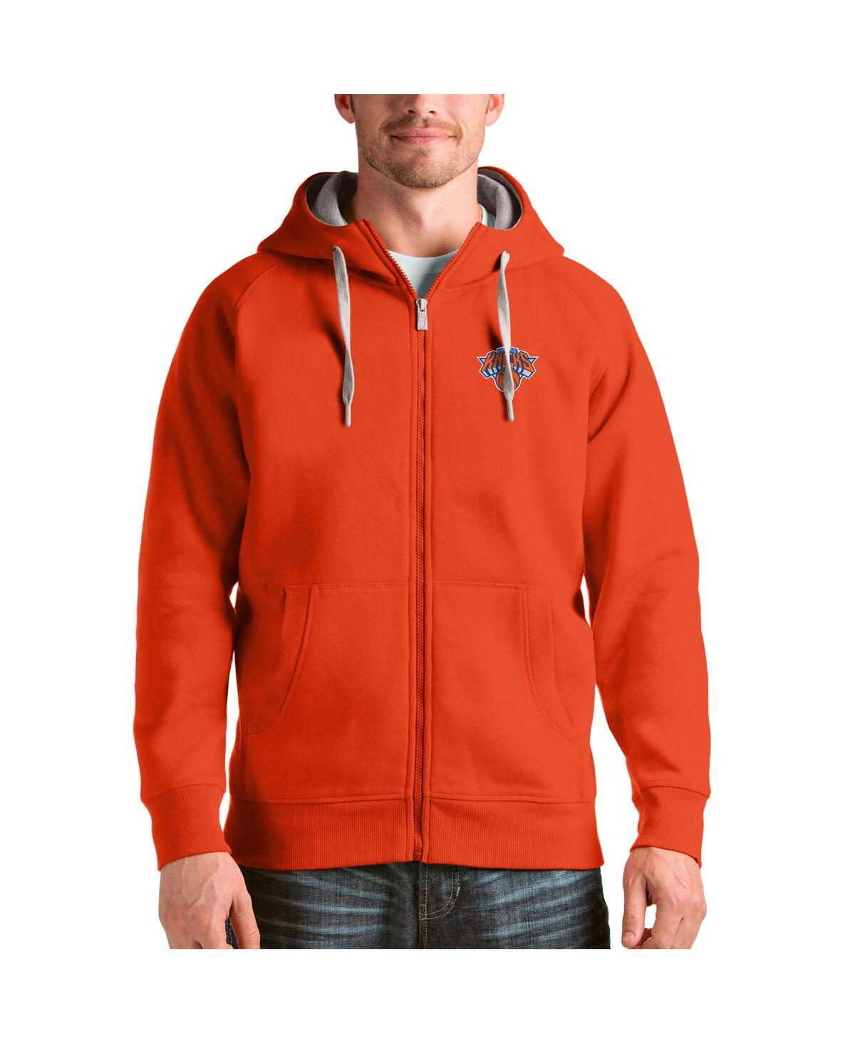 Click here for Antigua Mens Orange New York Knicks Logo Victory F... prices