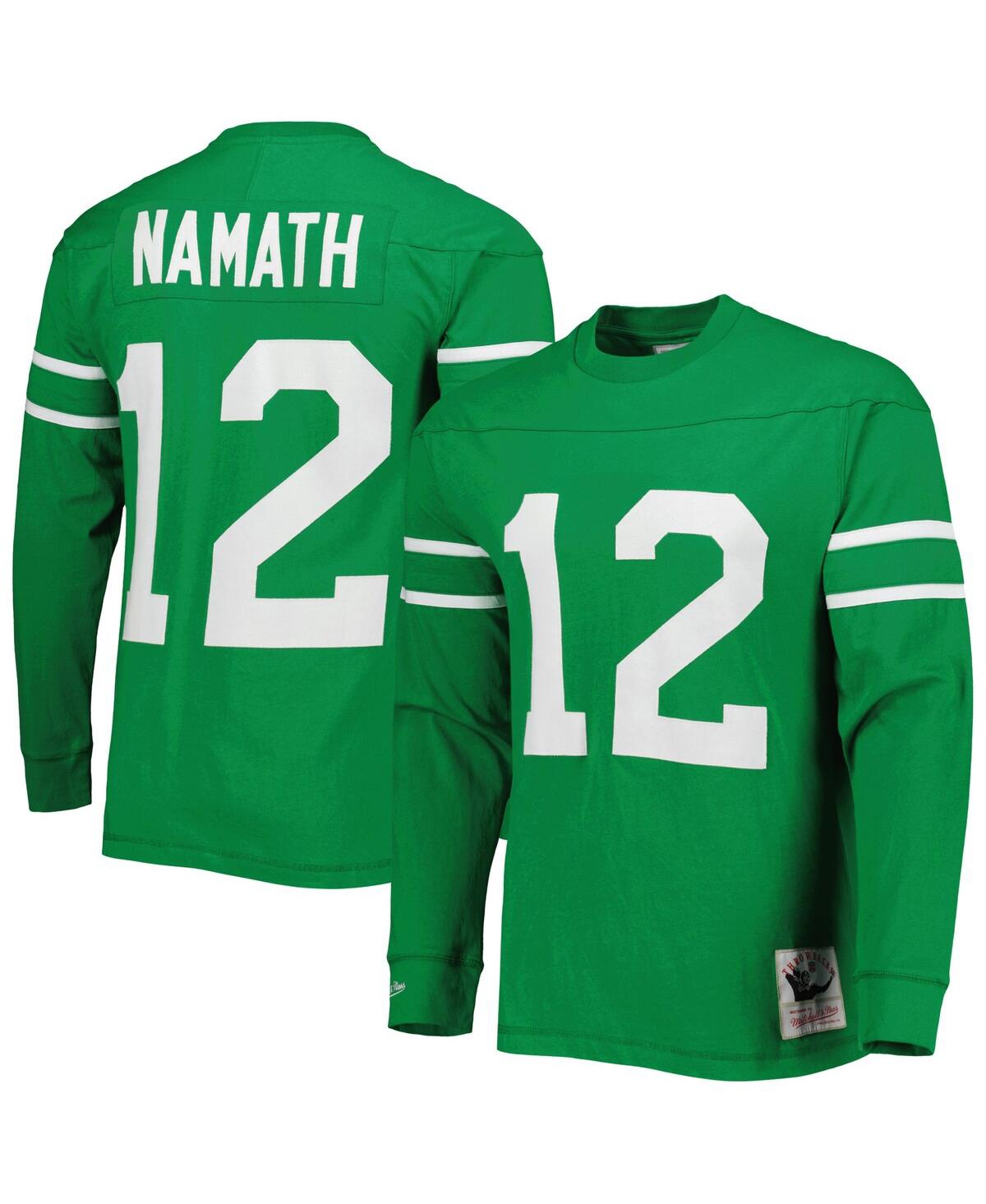 Click here for Mitchell & Ness Mens Joe Namath Kelly Green New Yo... prices