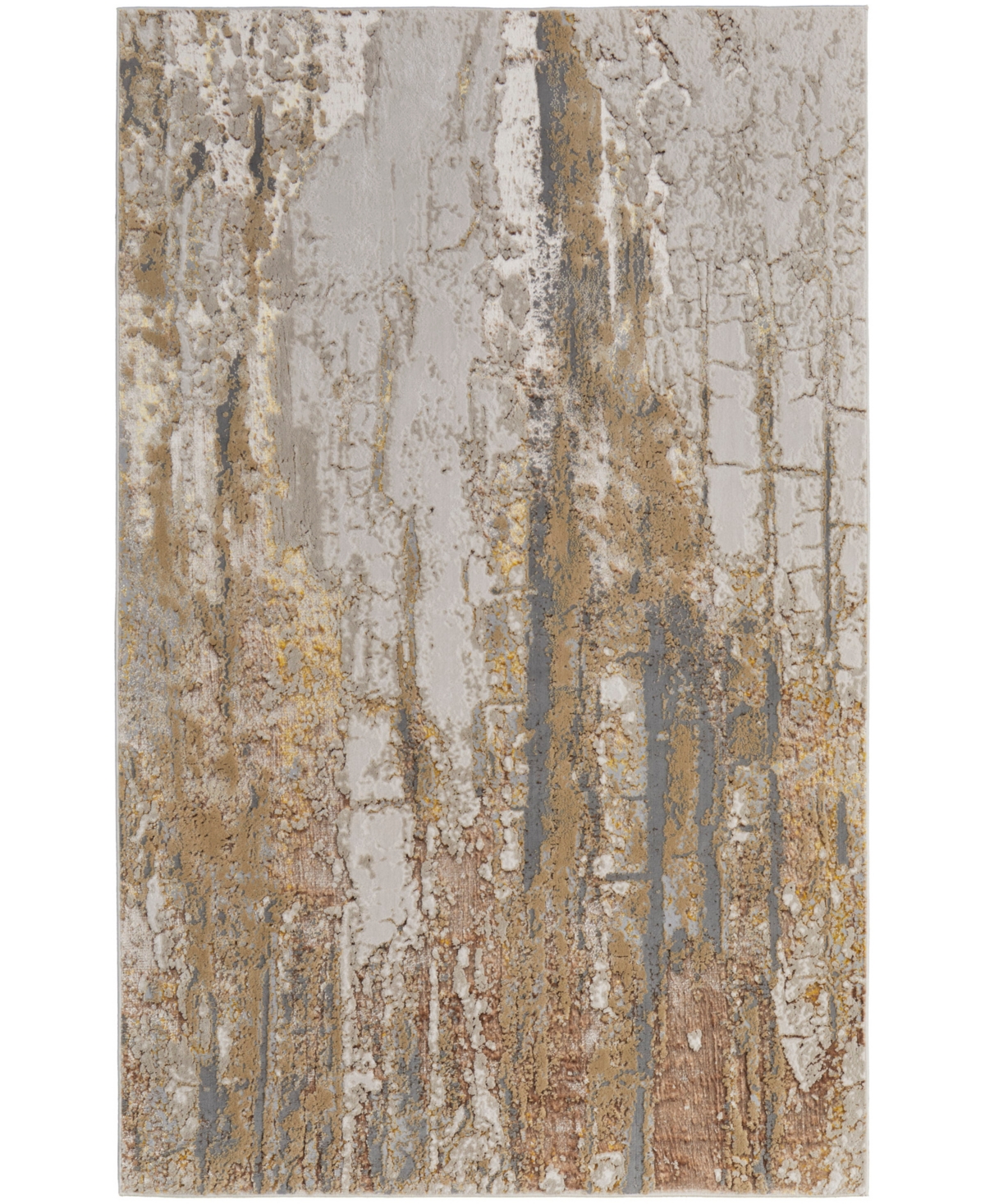 Click here for Feizy Aura 39LMF 5x8 Area Rug - Ivory  Gold prices