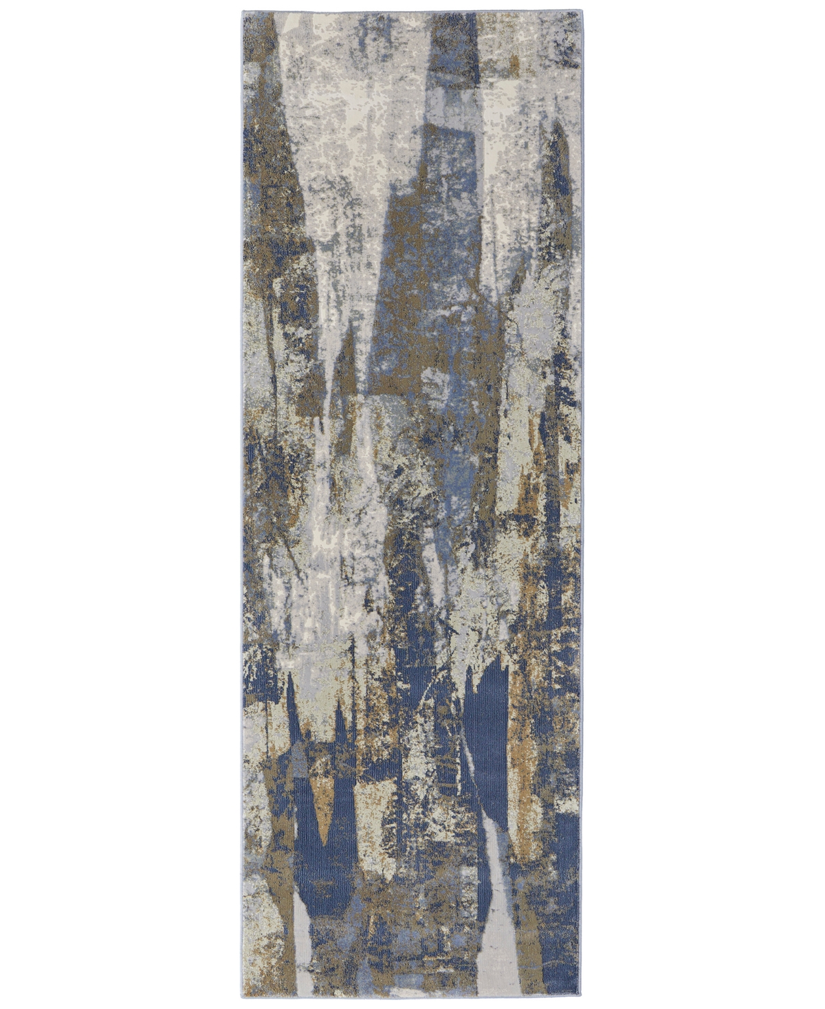 Click here for Feizy Clio 39K6F 29x710 Runner Area Rug - Blue  Ta... prices