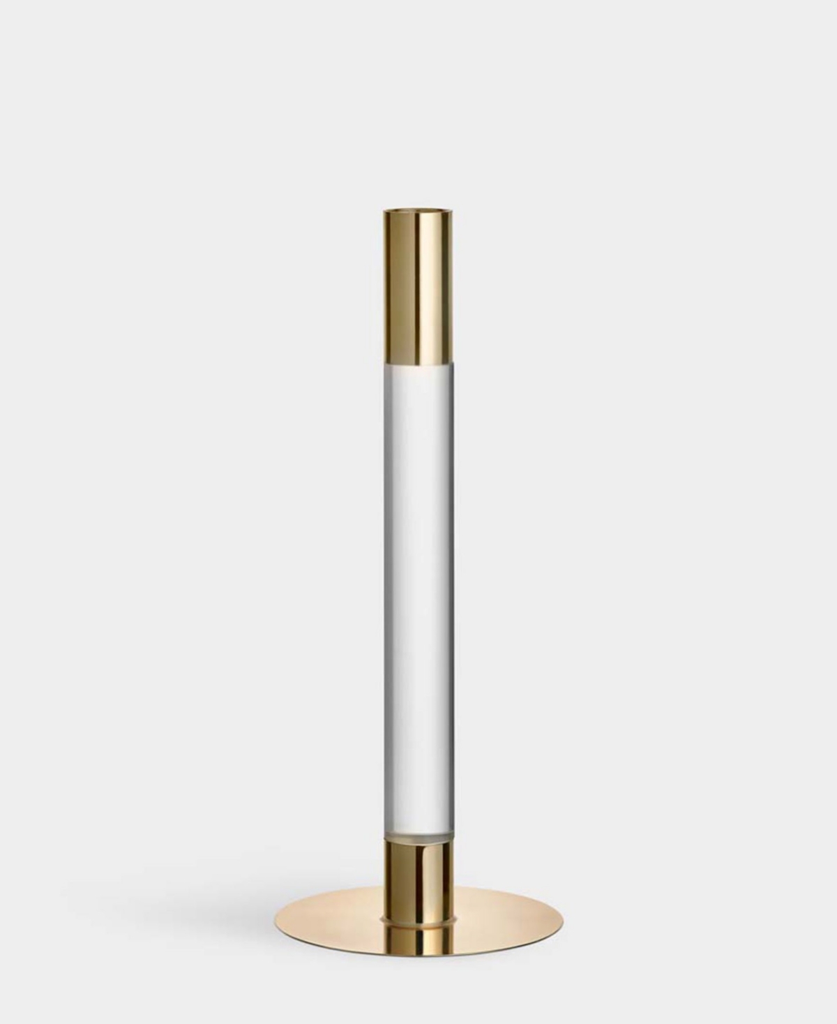 Click here for Orrefors Lumiere Medium Candlestick - Silver prices