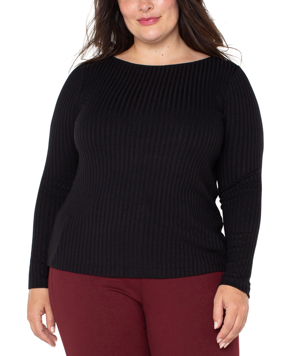 Click here for Liverpool Los Angeles Trendy Plus Size Ribbed Boat... prices