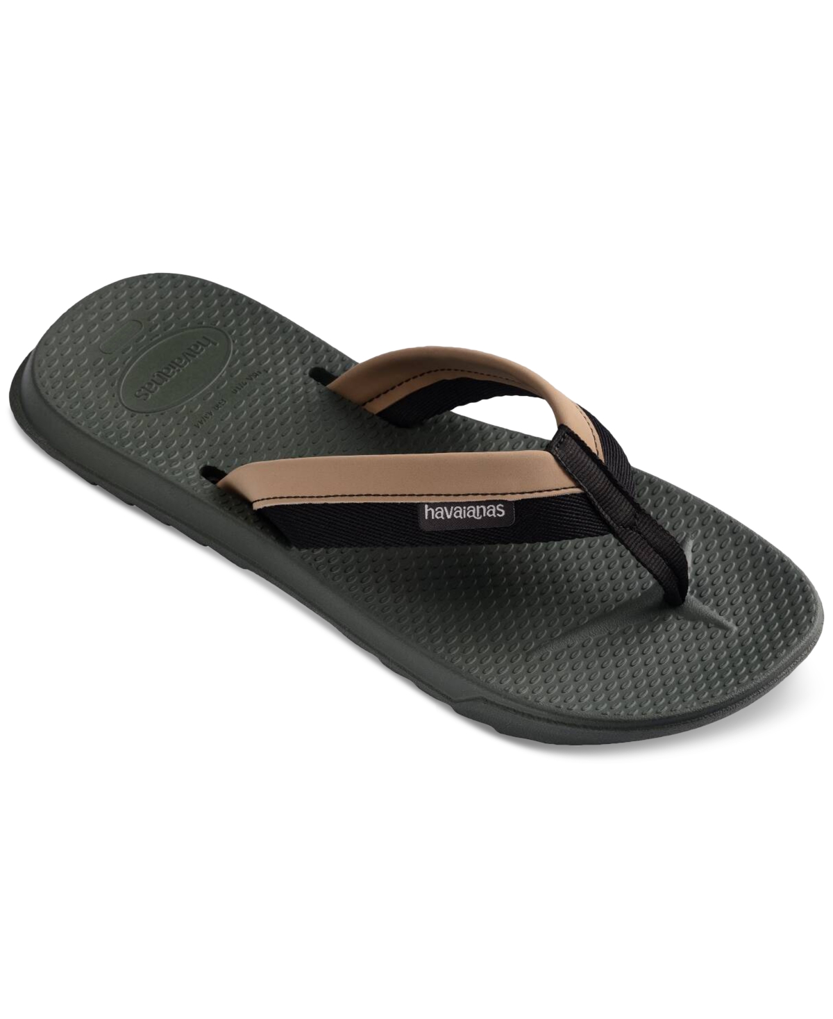 Click here for Havaianas Mens Track Plus Slip-On Flip-Flops - Gre... prices