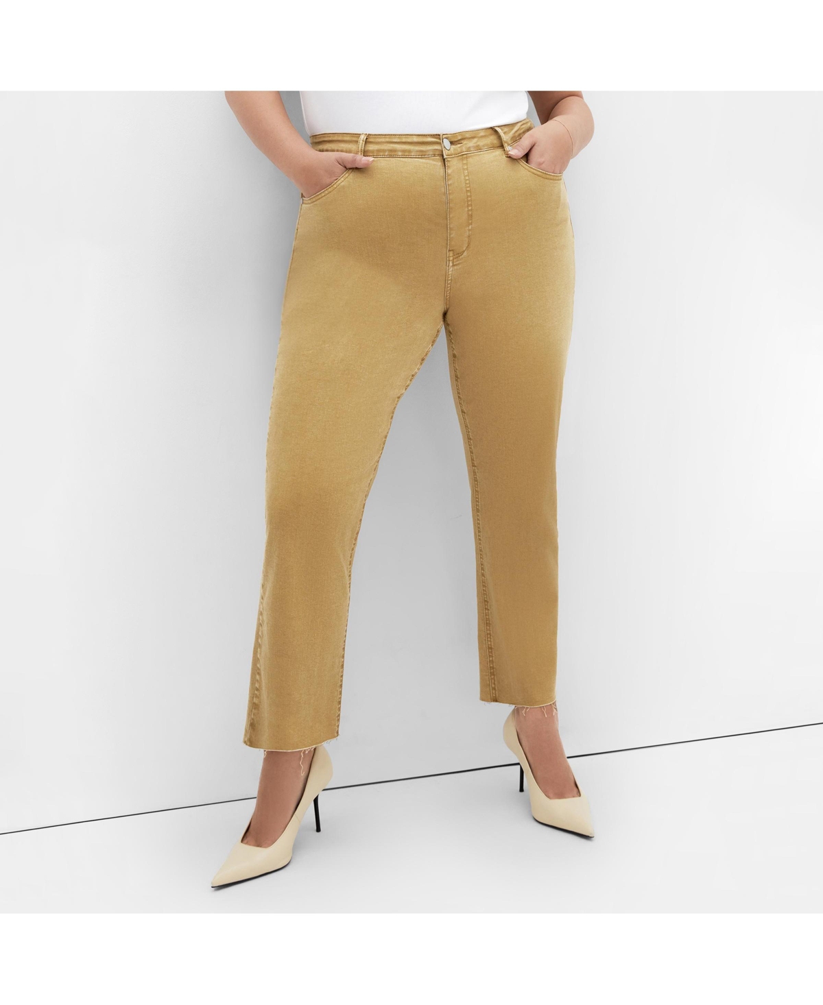 Click here for City Chic Plus Size Harley Fit Clover Row Straight... prices