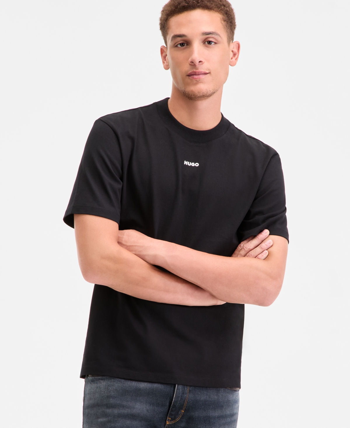 Click here for Hugo by Hugo Boss Mens Dapolino Logo T-Shirt - Bla... prices