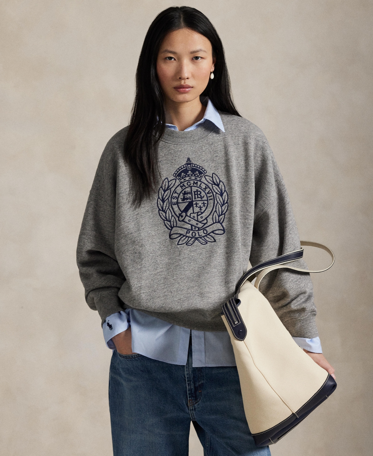 Click here for Polo Ralph Lauren Womens Embroidered-Crest Fleece... prices