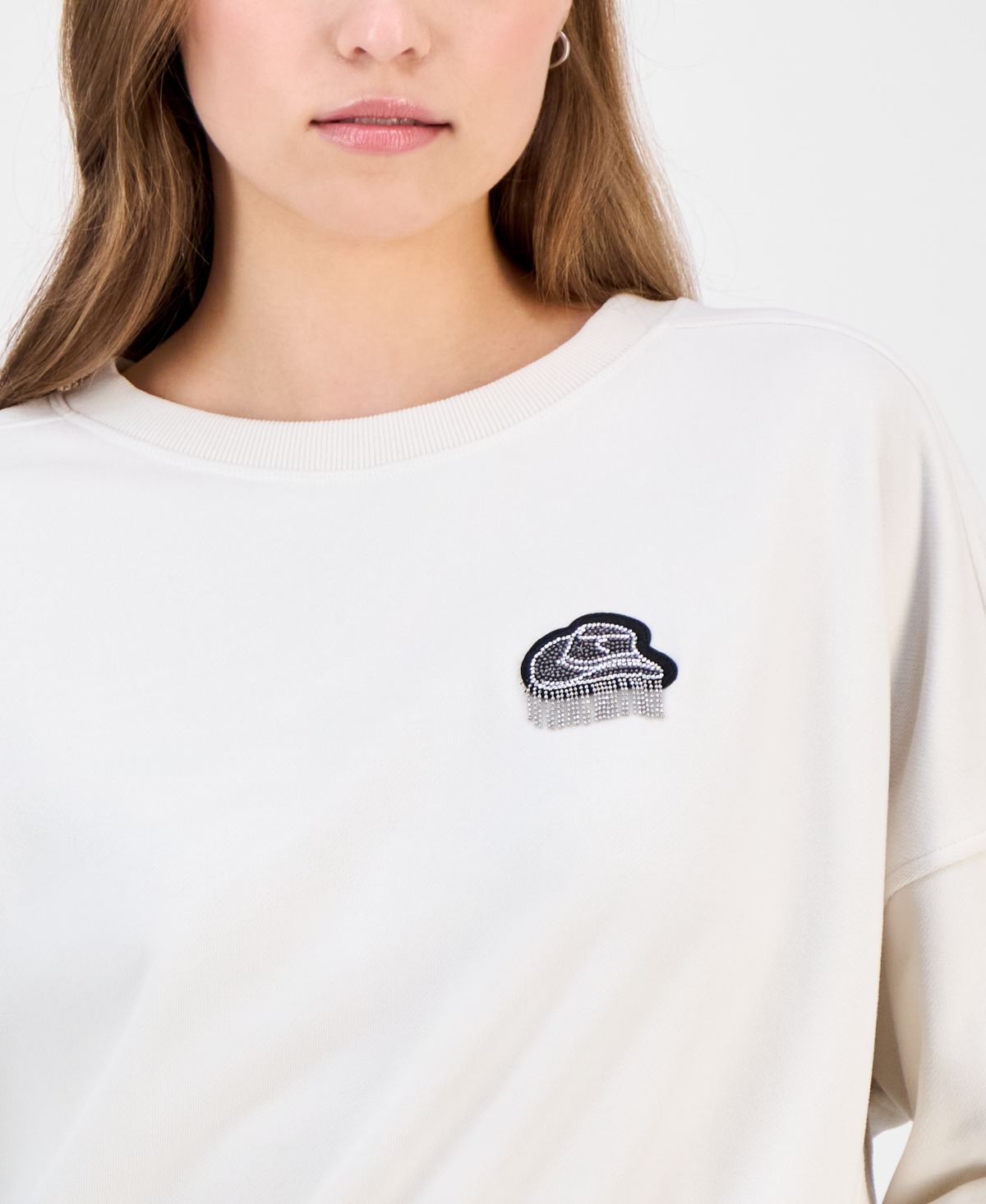 Click here for Boss Orange Womens Cowboy Hat Graphic Sweatshirt -... prices