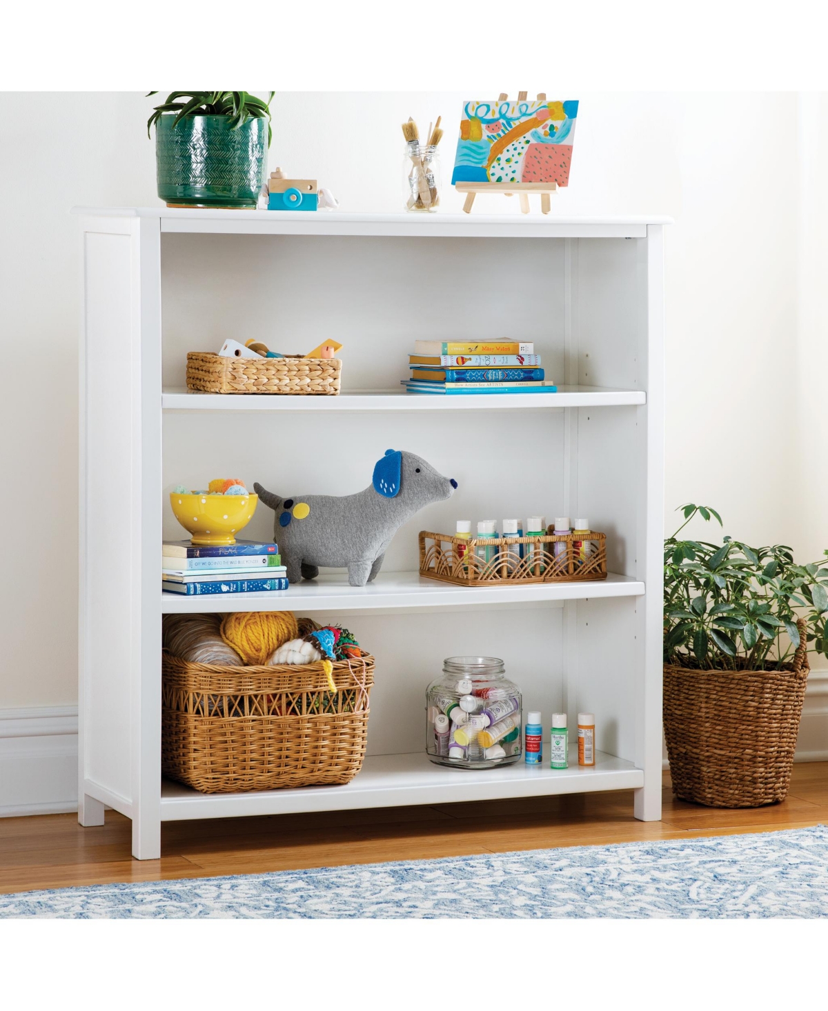 Click here for Guidecraft Taiga 3-Shelf Bookcase - Navy: 42 Books... prices