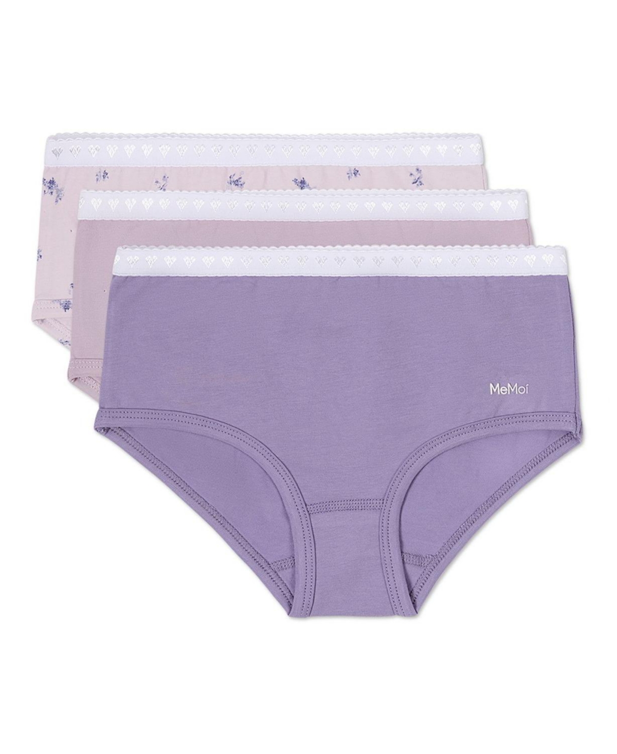 Click here for MeMoi Little Girls 3 Pair Pack Lovely Lavender Flo... prices